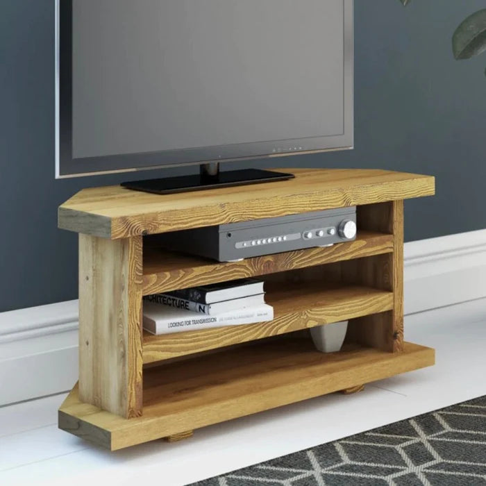 Corner wooden tv stand store