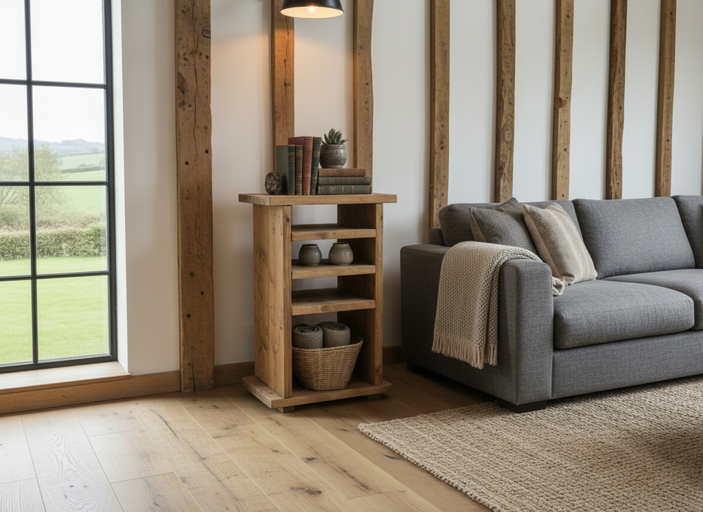 Hamptworth Rustic Solid Wood Handmade Hi-Fi Unit – Rustic Dreams